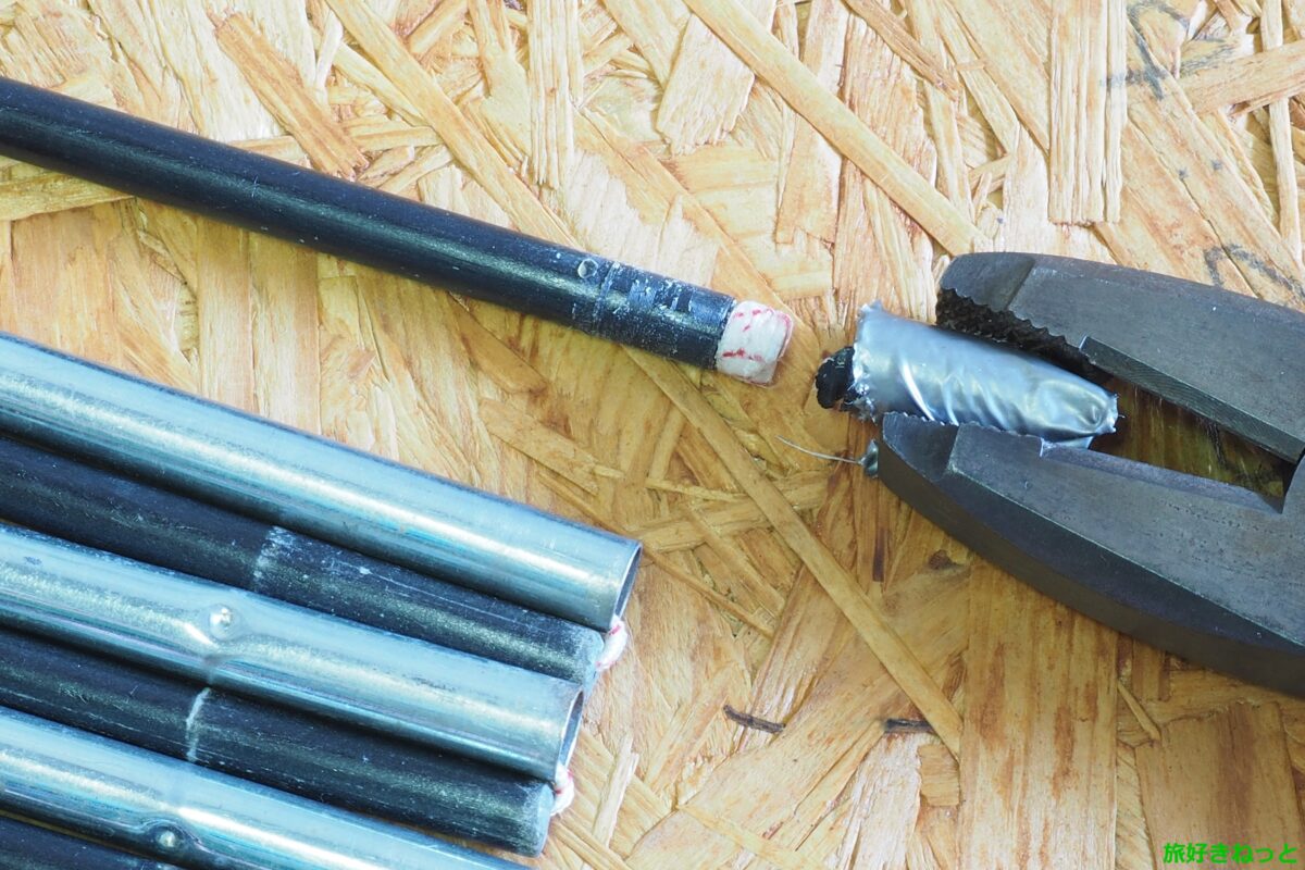 折れたテントポールを100均の支柱で自分で修理（交換）する方法 ｜ 旅好きねっと｜なまら北海道野郎